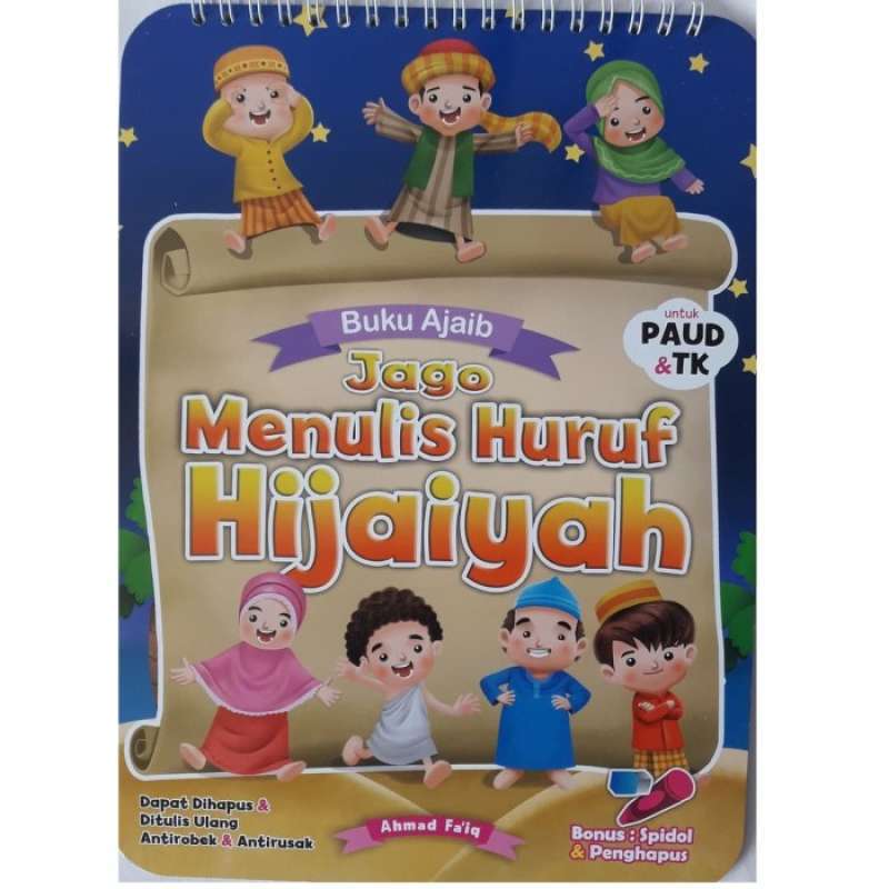 Promo Buku Ajaib Belajar Nulis Anak Muslim Paud Jago Menulis Huruf ...