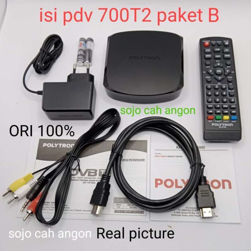 Jual Set Top Box Polytron Pdv 700t2 Stb Dvb T2 Siaran Tv Digital ...