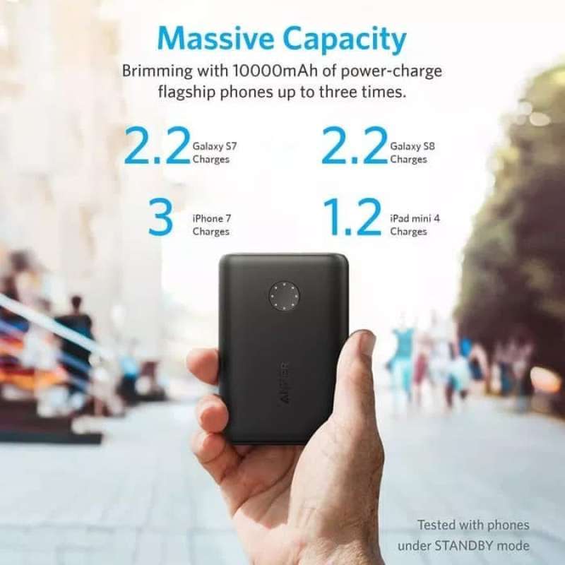 Promo Anker Power Core II 10000mAh black Fast Charging Diskon 23% di ...