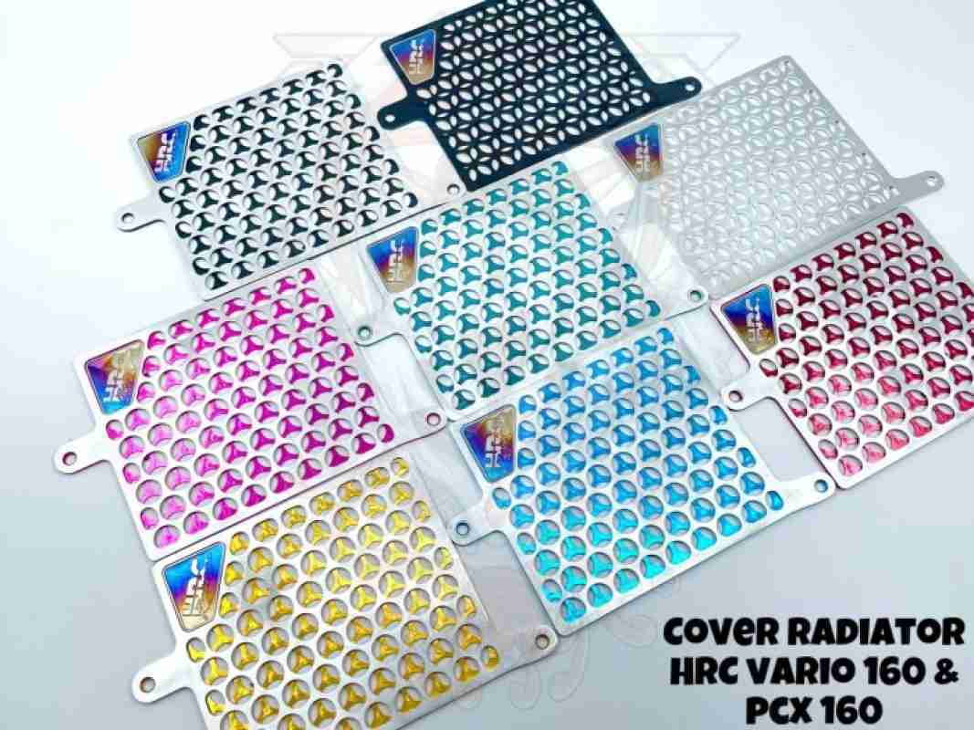 Jual Cover Radiator Vario 160 Pcx 160 Adv 160 Emblem Titanium Hrc Di ...