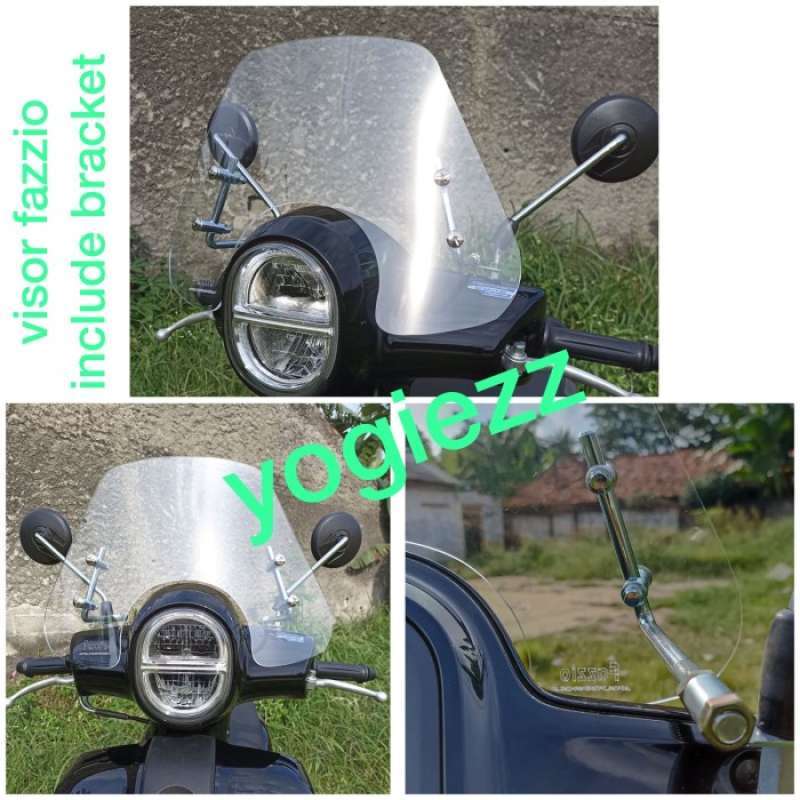 Jual Windshield Fazzio Visor Fazzio Include Bracket Visor Yamaha Fazzio ...