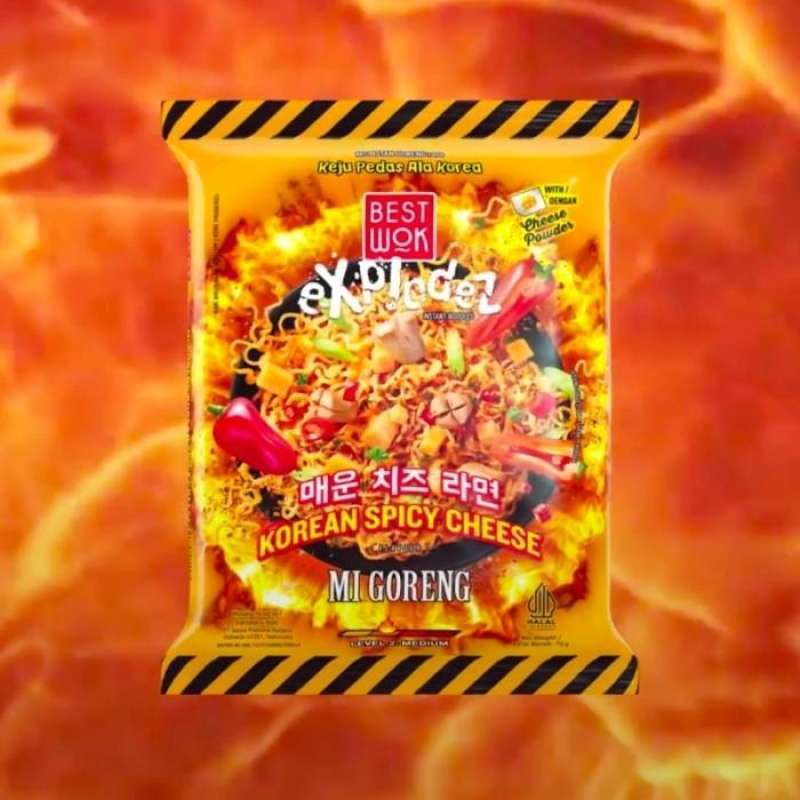 Jual BEST WOK Explodez Mi Goreng Xtra Hot Xtra Spicy / Korean Spicy ...