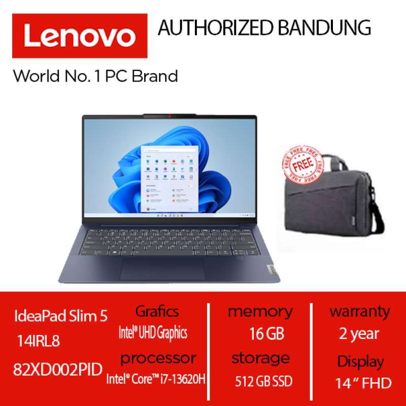 Jual Lenovo Ideapad Slim Irl Xd Pid Core I H Gb Gb Ssd Wuxga Win Home