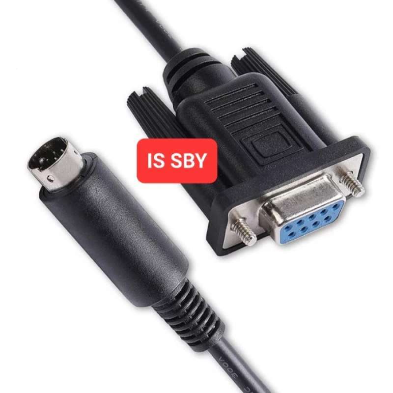 Promo Kabel PC Port Serial RS 232 DB9 Female to 8 Pin Mini Din Male 2 ...