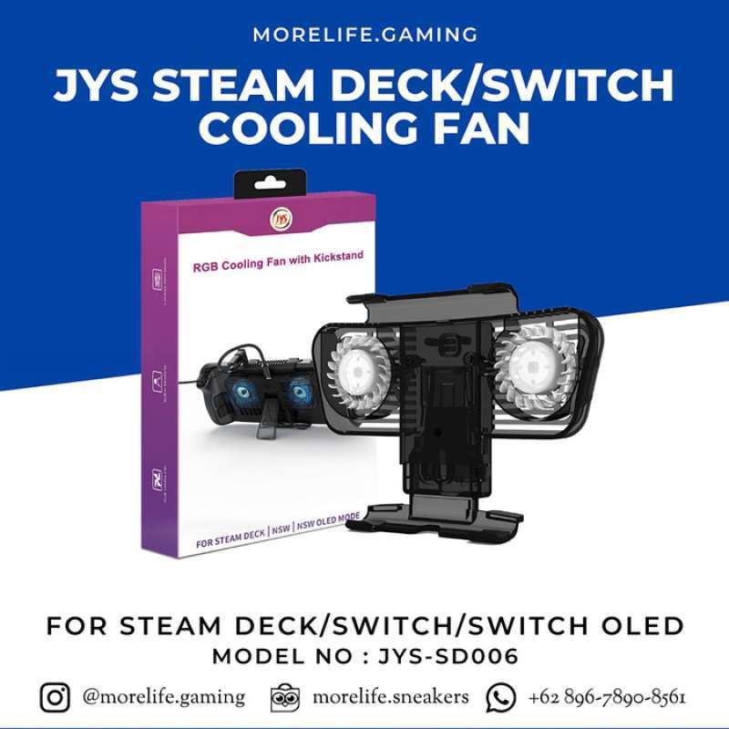 Promo JYS RGB Steam deck cooling fan, Nintendo switch Oled cooling fan Diskon 11% di Seller ...