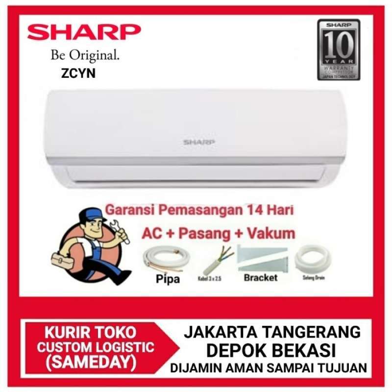 Promo SHARP NEW AIR CONDITIONER 0,5 PK A5ZCYN SPLIT 1/2 PK AH-A5ZCYN ...