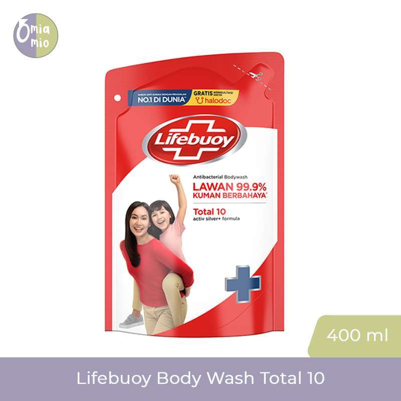 Jual Lifebuoy Body Wash Total 10 Anti Bakteri Refill 400ml di Seller ...