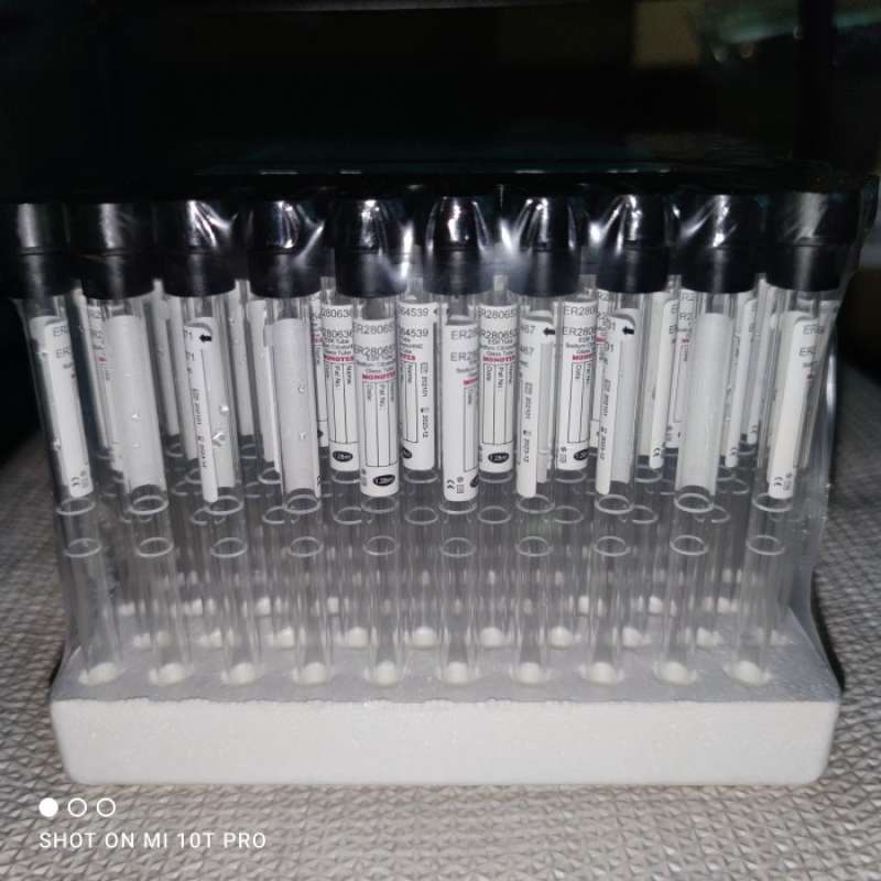 Jual Monotes Tabung Esr Sodium Citrate Blood Vacuum Tube 1,28 Ml Tabung ...
