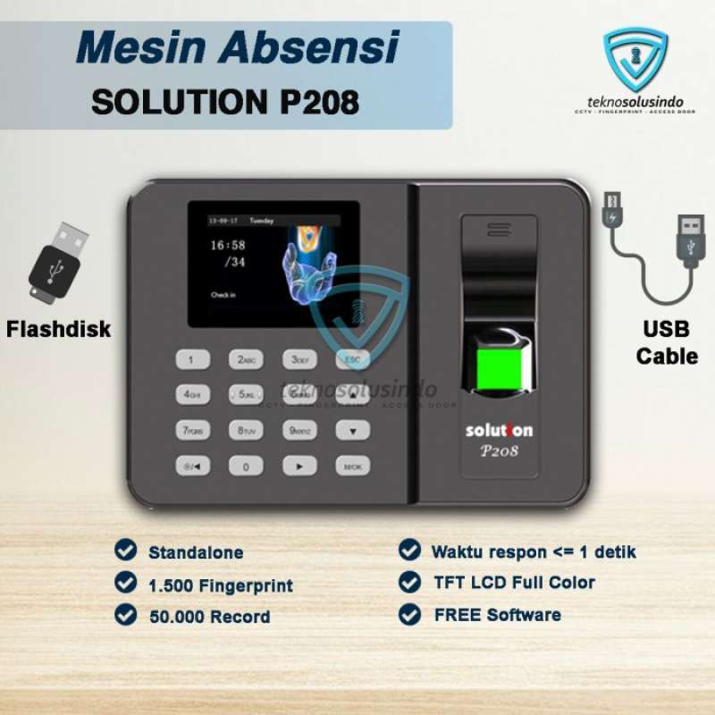 Jual Mesin Absensi Solution P208 Fingerprint di Seller Cuanz Store ...
