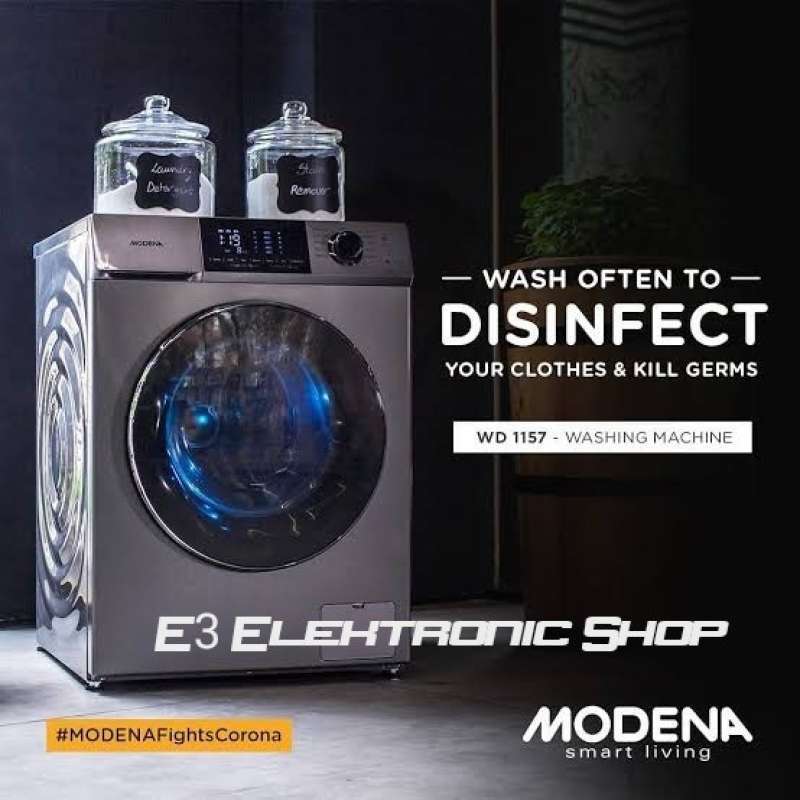 Promo Modena Mesin Cuci dan Pengering WD1157 Washer + Dryer Calma WD ...