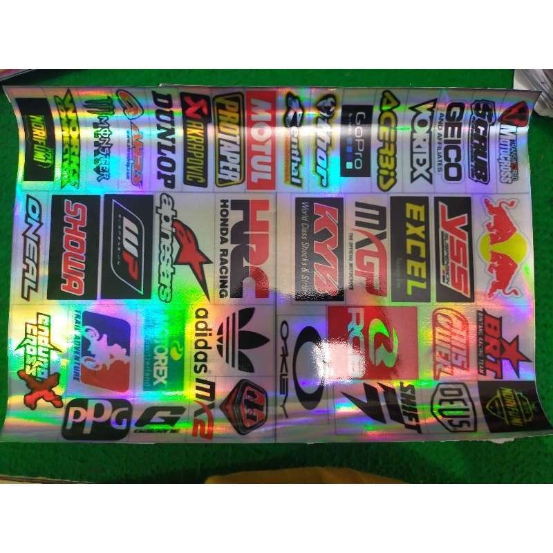 Jual sticker papanan hologram,sticker kecil,sticker tempelan motor ...