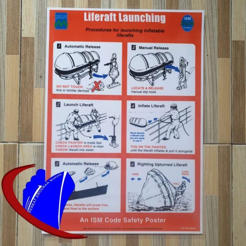 Promo Safety Poster Liferaft Launching Impa Code 331002 Diskon 23% di ...