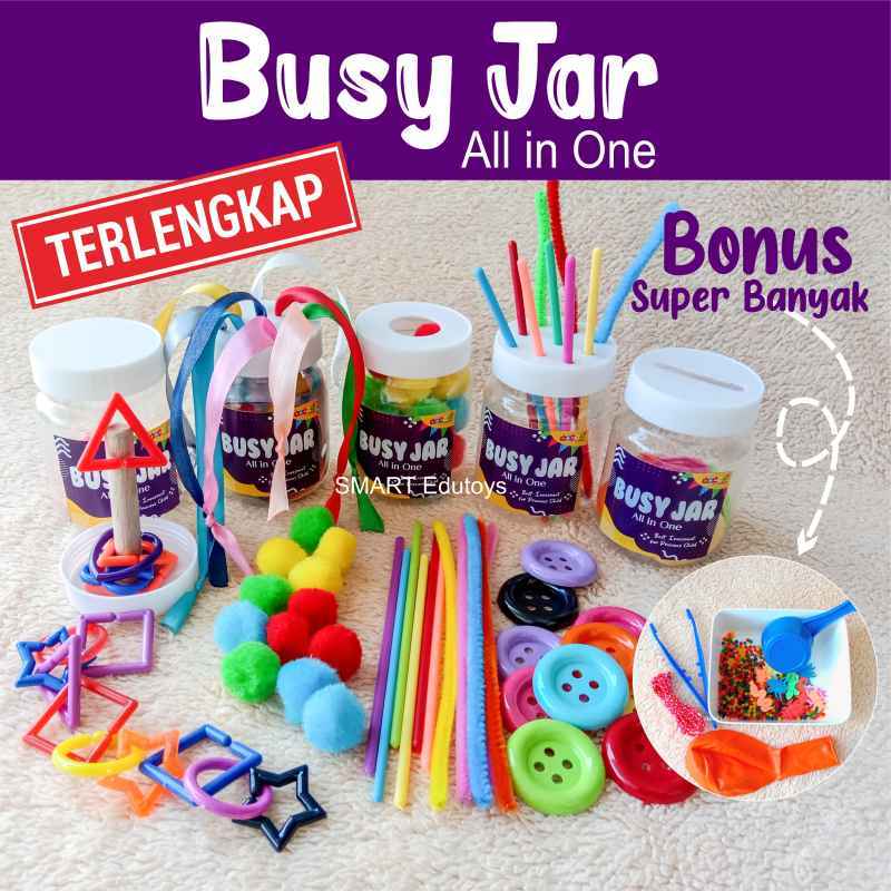 Promo Mainan Montessori Edukasi Anak Bayi Sensory Play Busy Jar Mulai 9 ...