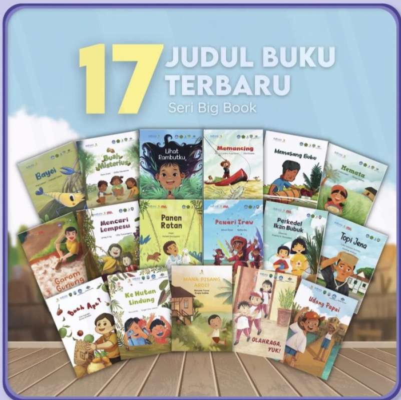 Jual 17 Buku Baru Litara Ukuran A4 - Lempesu memata panen rotan lihat rambu - A3 bigbook - A3 ...