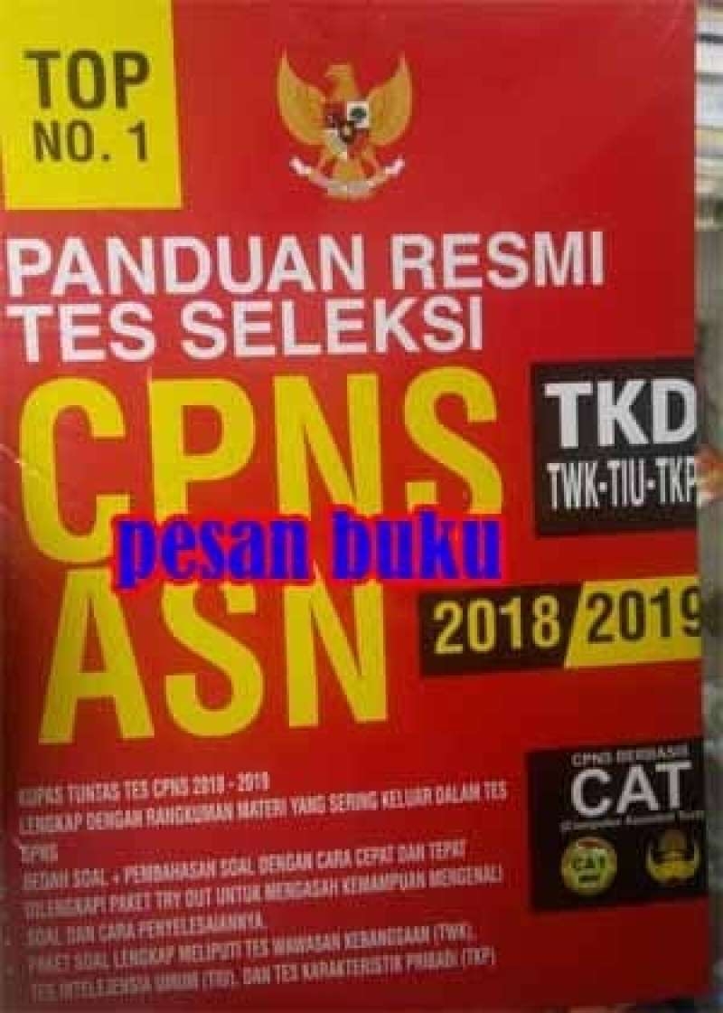 Jual Buku Panduan Resmi Tes Seleksi Cpns Asn 2018-2019 Tim Smart ...