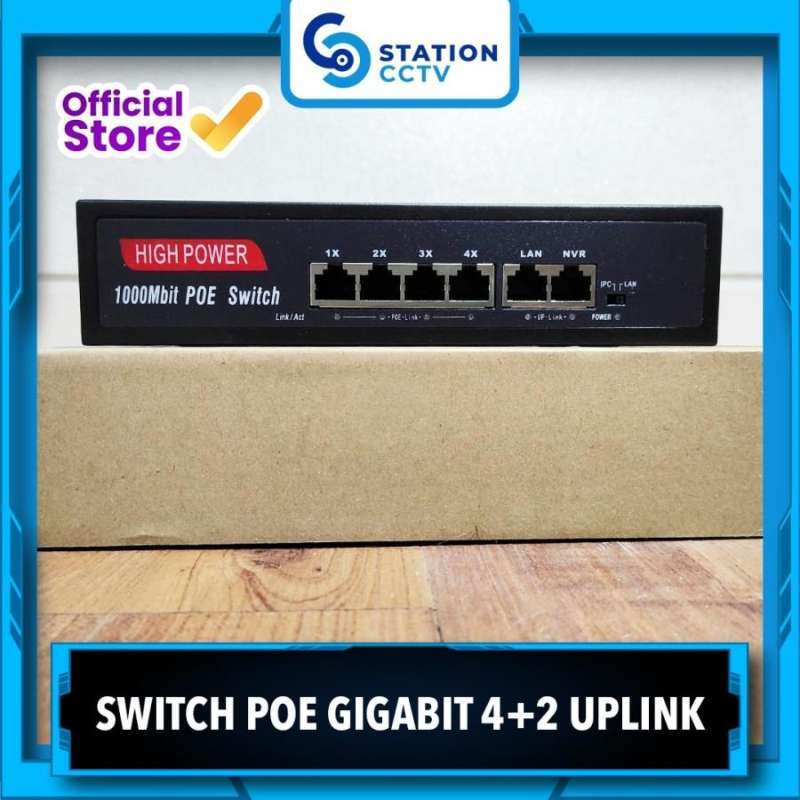 Jual Smart Poe Switch Full Gigabit 6 Port With 4 Port Poe + 2 Uplink Di ...