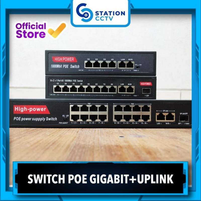Jual Smart Poe Switch Full Gigabit 6 Port With 4 Port Poe + 2 Uplink Di ...