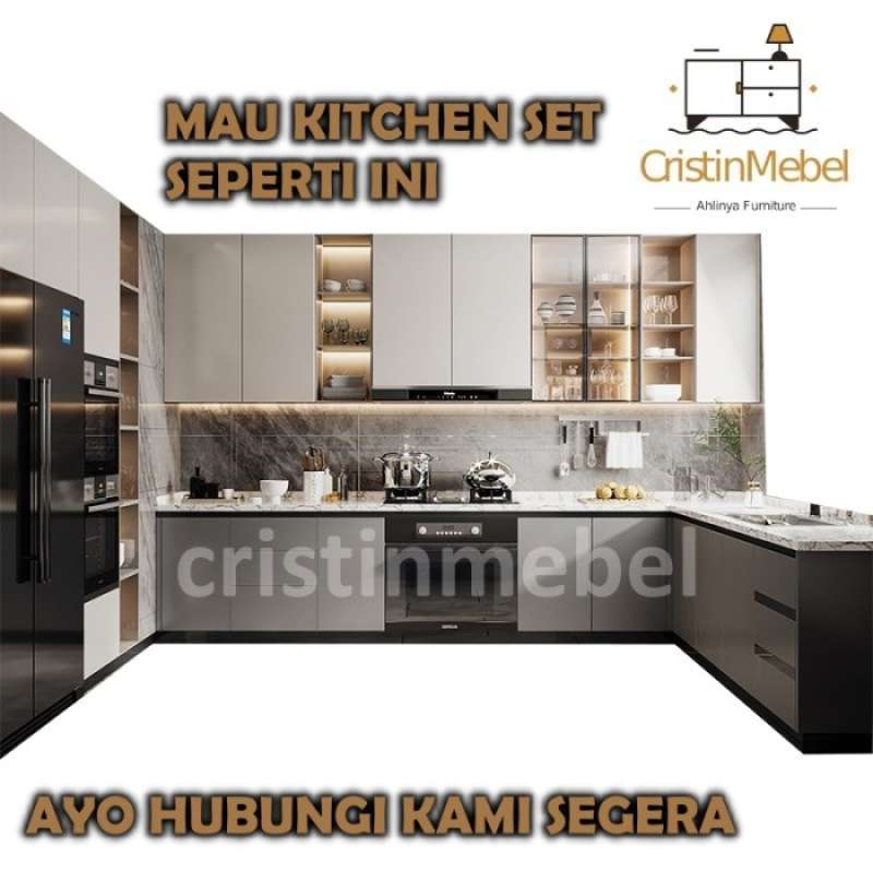 Jual Kitchen Set Minimalis Modern Multiplex Custom - Hpl Taco - Rak ...