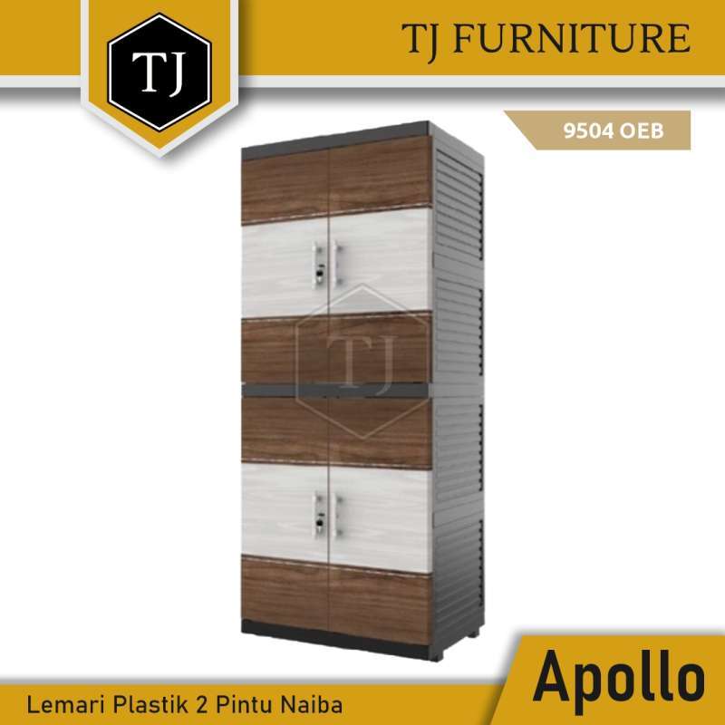 Jual Naiba Fit Lemari Pakaian 2 Pintu / Lemari Baju Plastik MSC Apollo ...