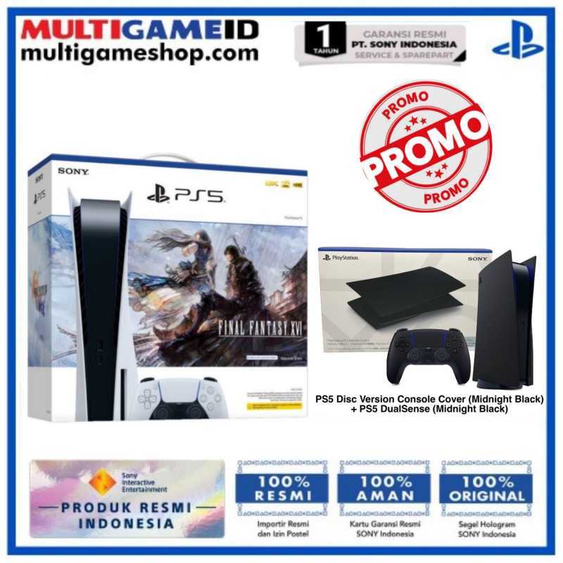 Jual PS5 Console Disc Version Final Fantasy XVI Bundle +Dualsense + Cover Midnight Black di ...