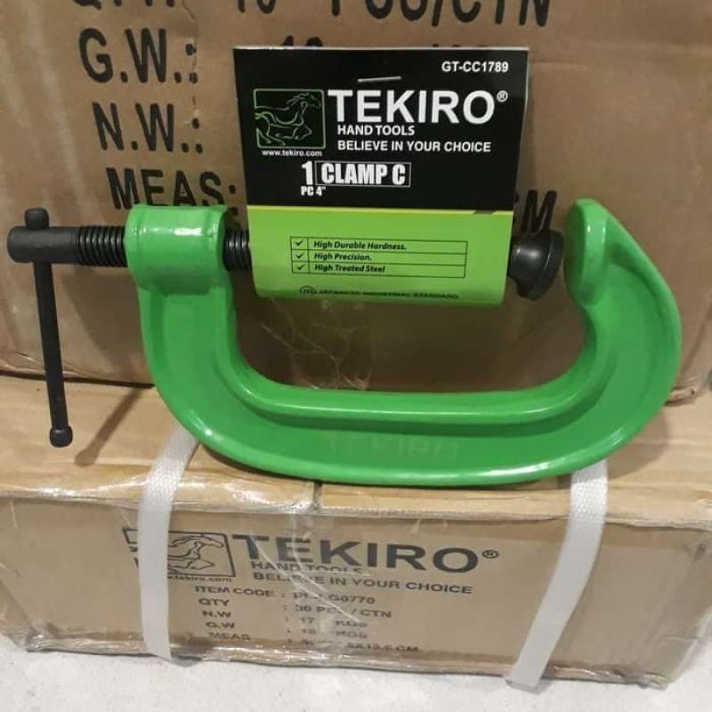 Jual Tekiro Clamp C Ukuran 4 Inch / Klem / Catok / Penjepit Besi Di ...