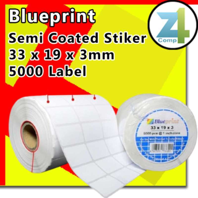 Jual Kertas Label 33mm X 19mm X 3mm - 3 Line - 5000 Label - Direct ...