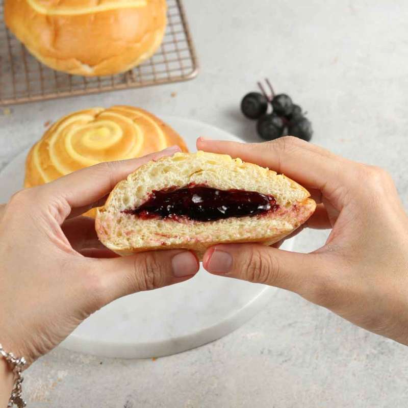 Jual Roti Blueberry Premium -roti Isi - Sarapan Sehat Di Seller Momolin ...