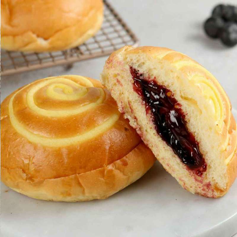 Jual Roti Blueberry Premium -roti Isi - Sarapan Sehat Di Seller Momolin ...