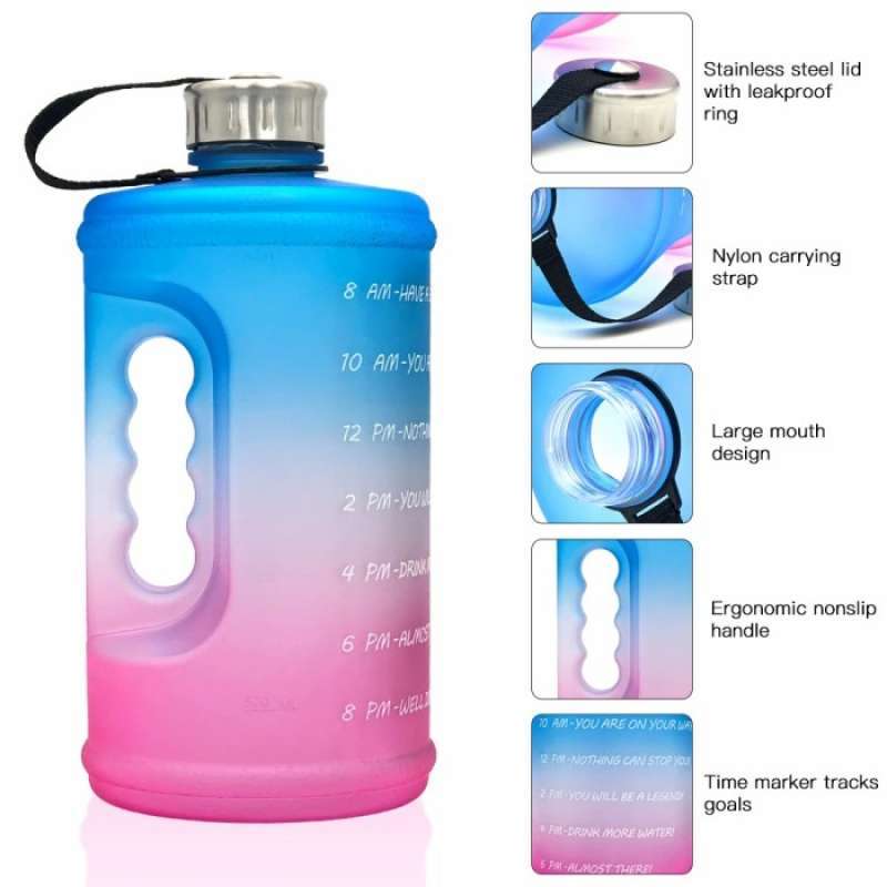 Jual Botol Minum Gym Bentuk Galon 2.2 Liter Plastik Tebal Fitness Di ...