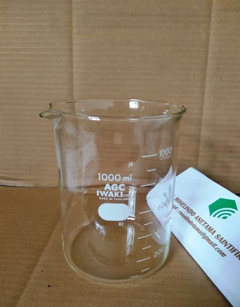 Promo Beaker Glass 1000 Ml Iwaki Asli Gelas Piala Gelas Kimia Diskon 23 ...