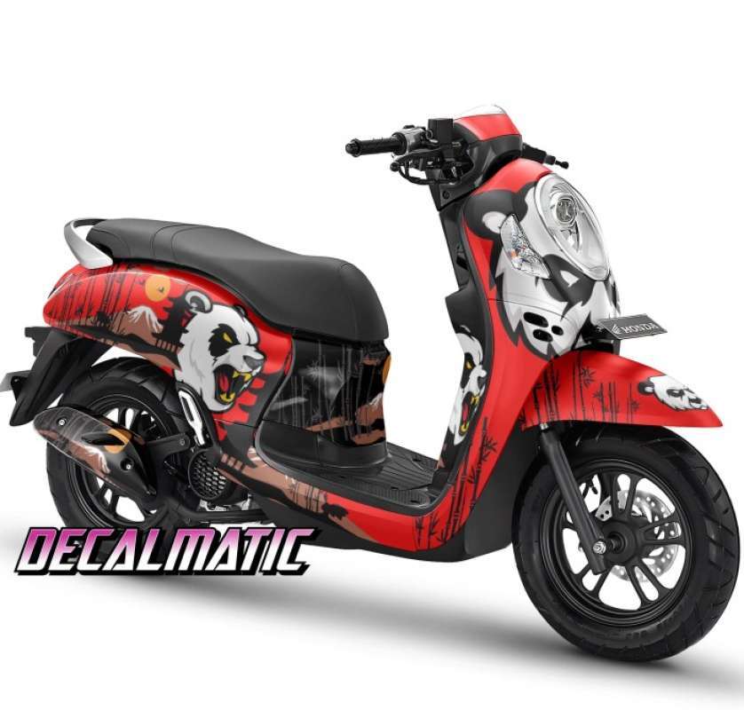 Jual Stiker Full Body Decal Dan Dashboard Scoopy All Type - Angry Bear ...