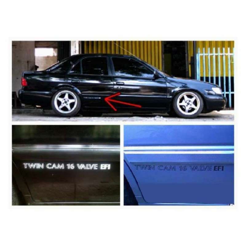 Promo Sticker Stiker Twin Cam 16 Valve Efi Toyota Soluna Diskon 23% di ...