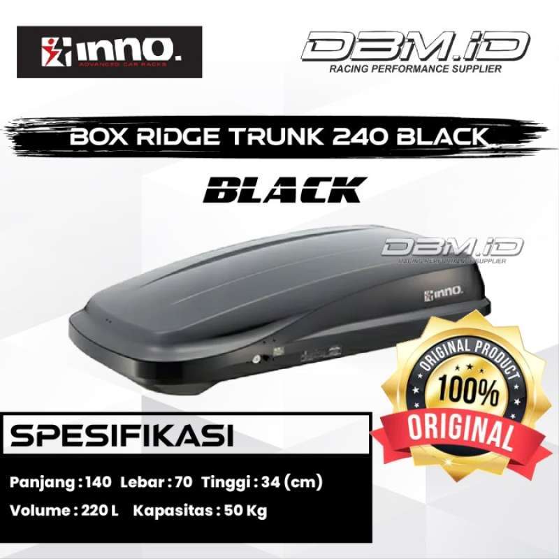 Promo Inno Roof Box Inno Ridge Trunk 240 Gloss Black Original Japan ...
