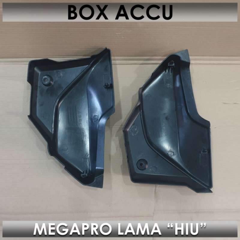 Promo Box Tutup Cover Accu Honda Megapro Lama Hiu Hitam Tebal ...