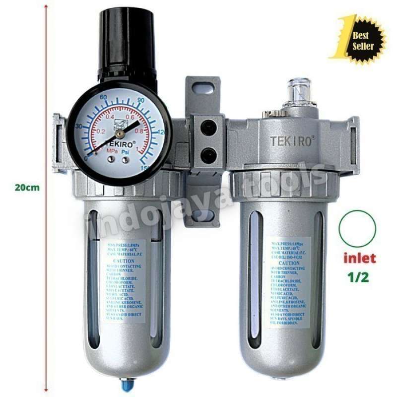 Jual TEKIRO Double Air Filter Regulator - Filter Udara Kompresor 2 ...