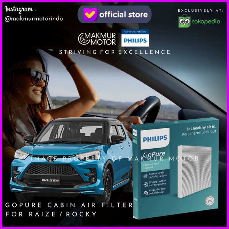 Promo PHILIPS GOPURE CABIN AIR FILTER / FILTER AC RAIZE / ROCKY Diskon ...