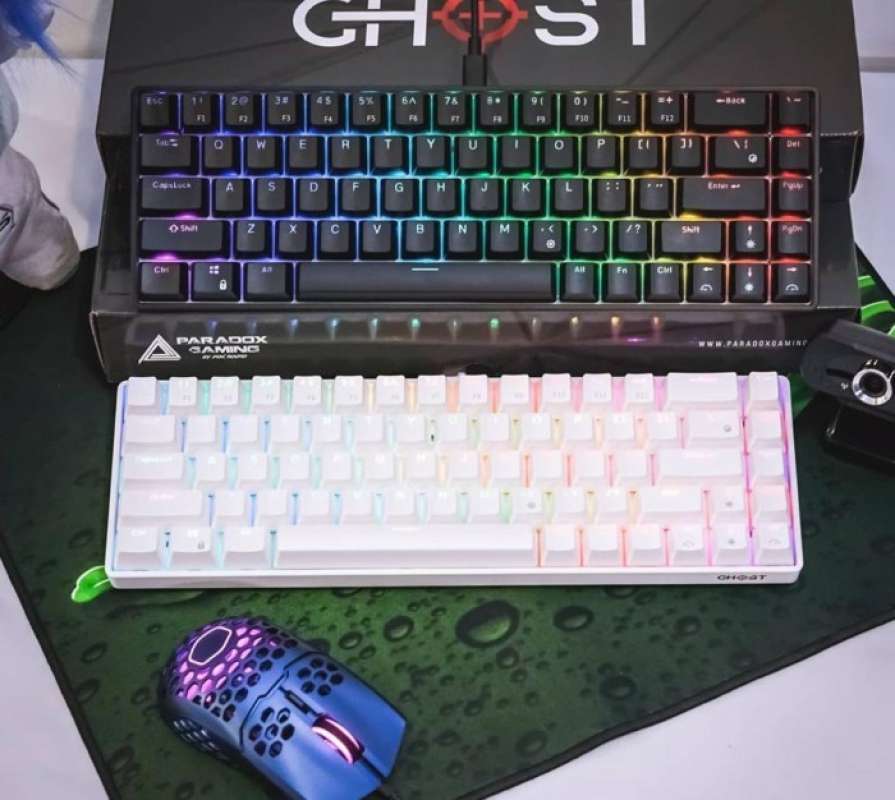 Jual Paradox Gaming Ghost Ibm68k (black,white) Mechanical - Gaming ...