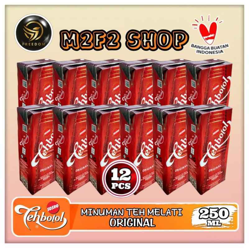 Jual Teh Botol Kotak Sosro - 250 Ml (kemasan 12 Pcs) Di Seller M2f2 ...