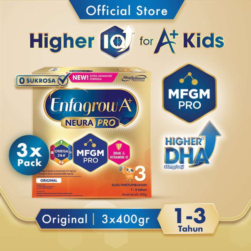 Promo Enfagrow A+3 Susu Formula Original 400gx3 Diskon 23% di Seller ...