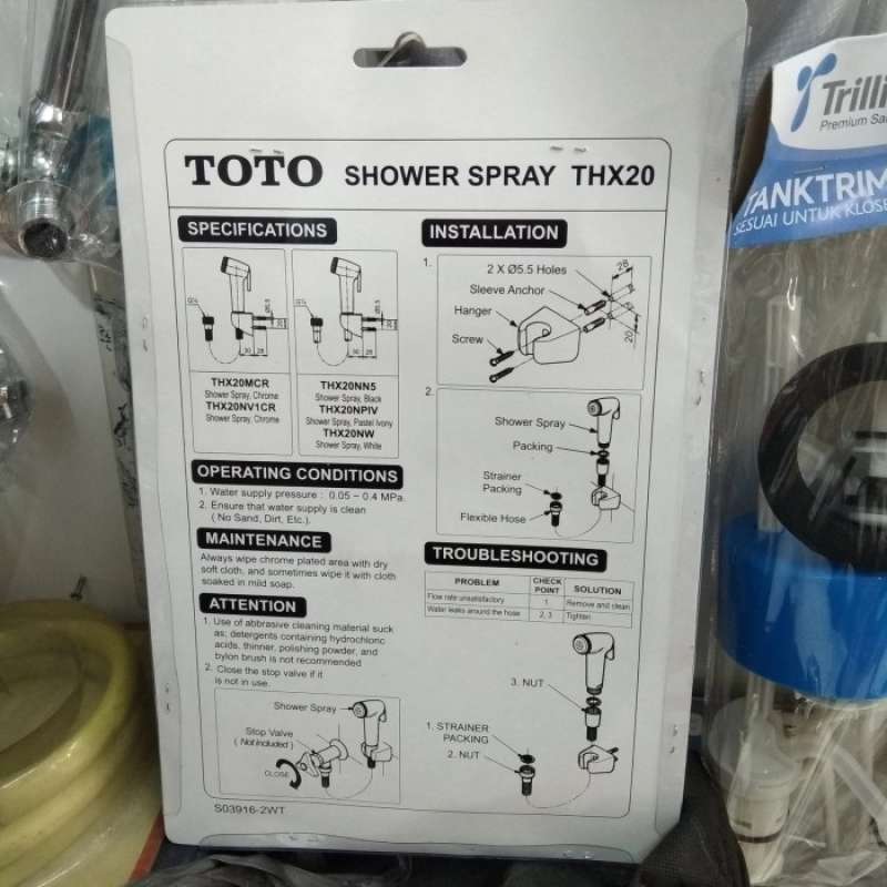 Jual Toilet Shower Toto Putih Thx20w Di Seller Mitraa Berkah - Meruya ...