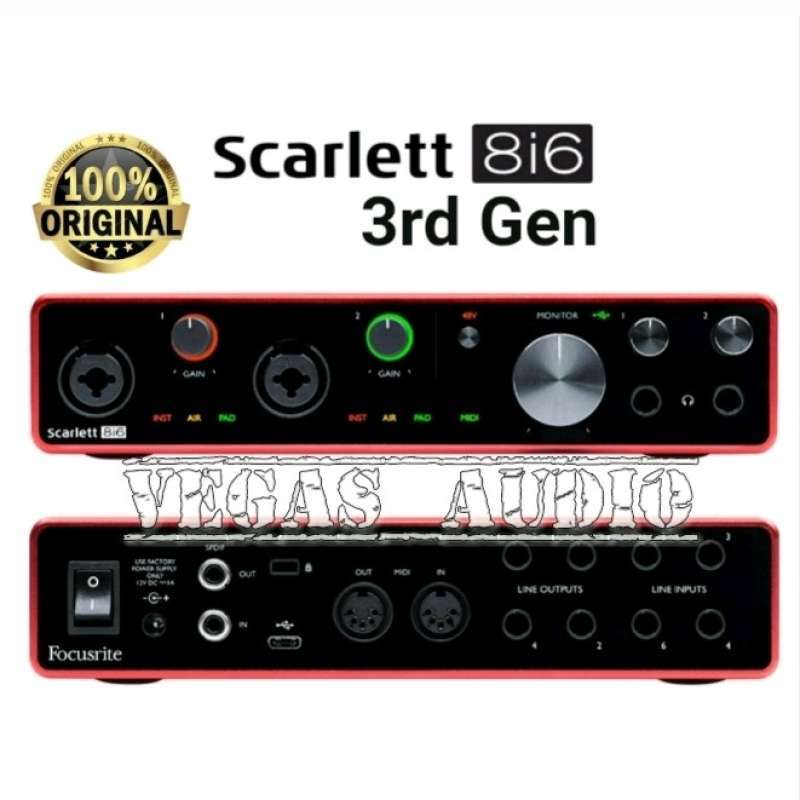 Promo Focusrite Scarlett 8I6(3Rd Gen) Usb Audio Interface Original ...
