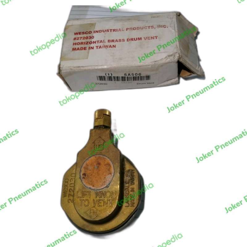 Jual Horizontal Brass Drum Vent Wesco, Wesco 272030. Made In Taiwan Di ...