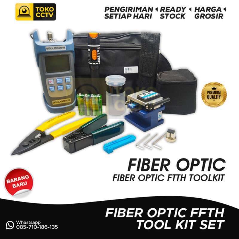 Promo FIBER OPTIC FTTH TOOLKIT / CATV FIBER OPTIC TOOL KIT Diskon 23% ...