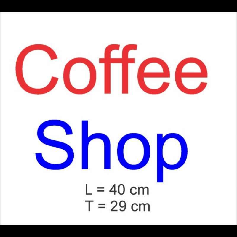 Promo Lampu Led Neon Text Tulisan Coffee Shop Pesanan Kak Yoppy Diskon ...