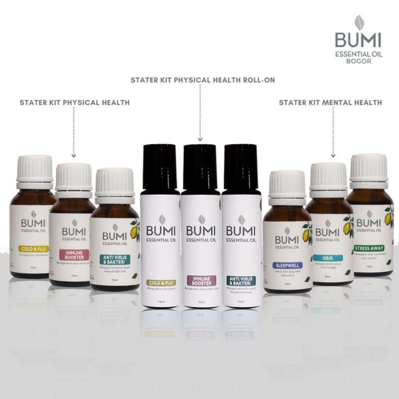 Jual Stater Kit Bumi Essential Oil Food Grade 100% Oil Aman Bayi Dan ...