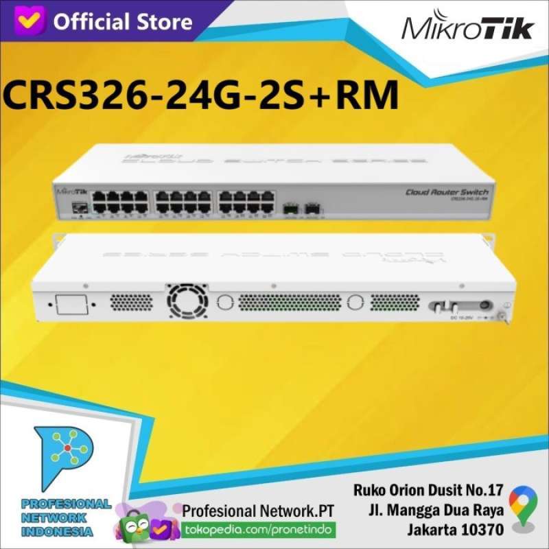 Promo Mikrotik CRS326-24G-2S+RM RouterBoard CRS326-24G-2S+RM Diskon 42% ...