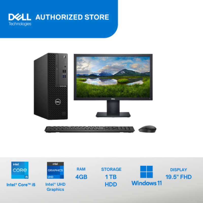 Jual Dell Optiplex 3000 SFF - Core i5 12500 4GB 1TB Intel HD Windows 11 Home + E2020H di Seller ...