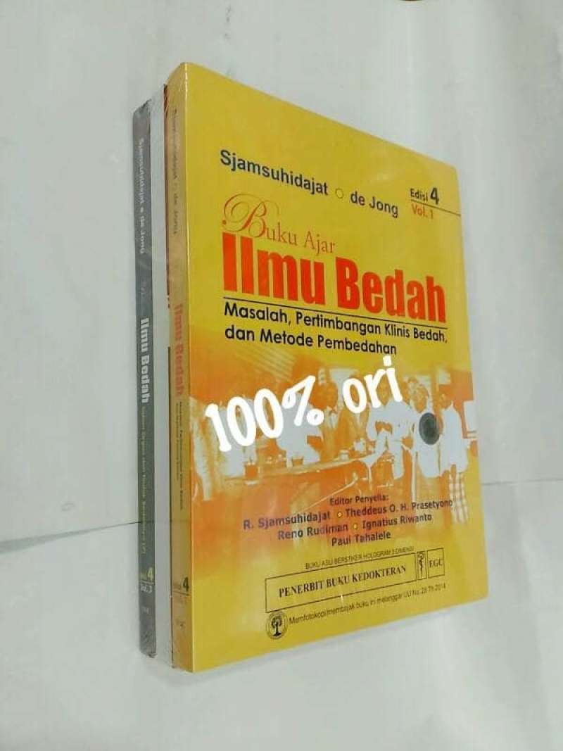 Jual Buku Ajar Ilmu Bedah De Jong Edisi 4 Vol 1,2&3 Set di Seller Choco Storee - Kalibata, Kota ...