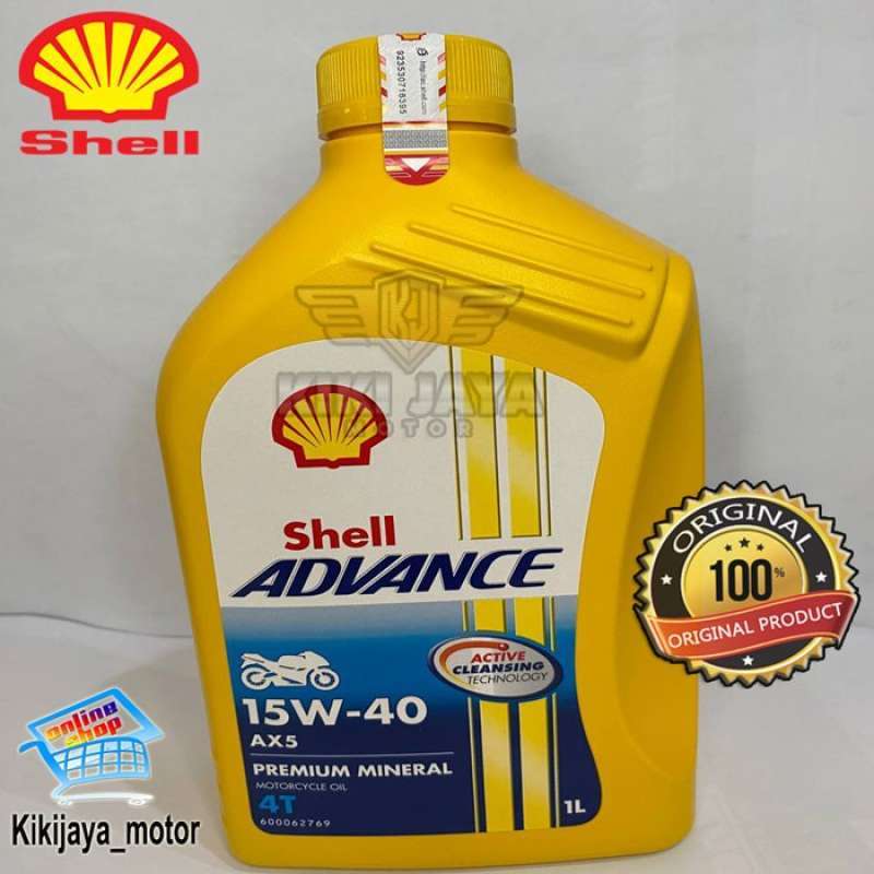 Jual Oli Motor Shell Advance AX5 15W 40 1 liter di Seller Kikijaya ...