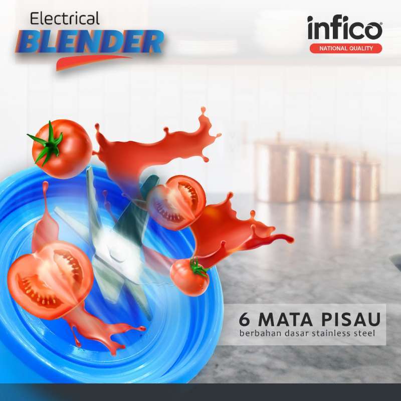Jual Blender Infico Kaca 2 In 1 Kapasitas 1.2 Liter Infico Sni Food ...